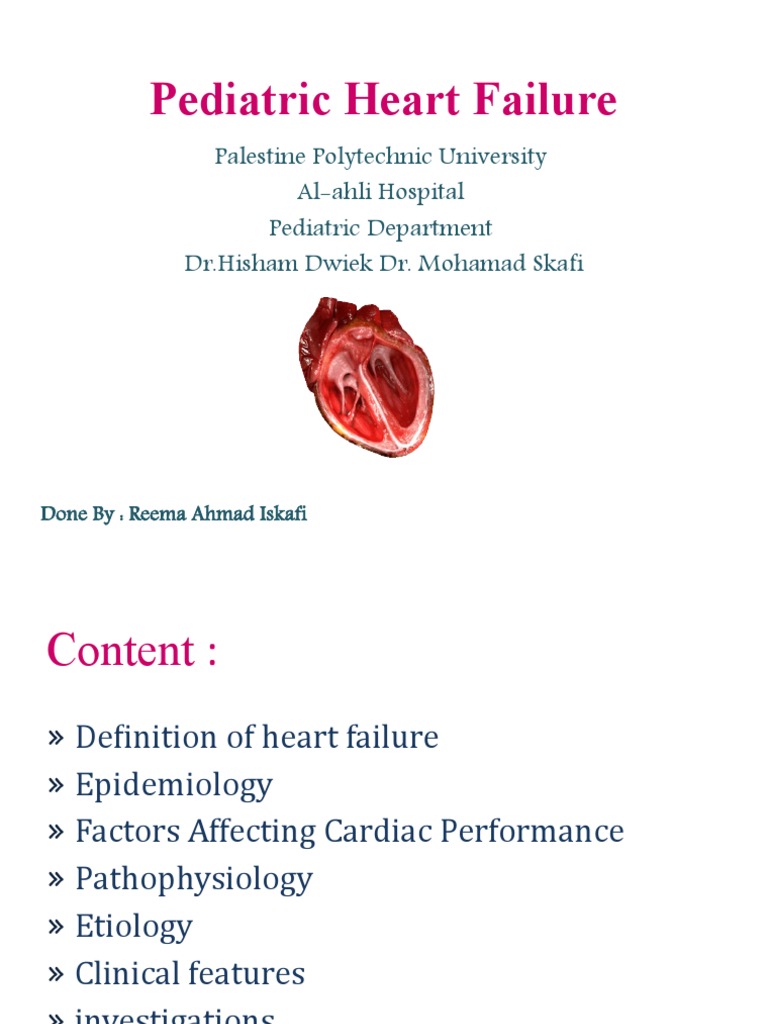 Pediatric Heart Failure Overview | PDF | Heart Failure | Heart