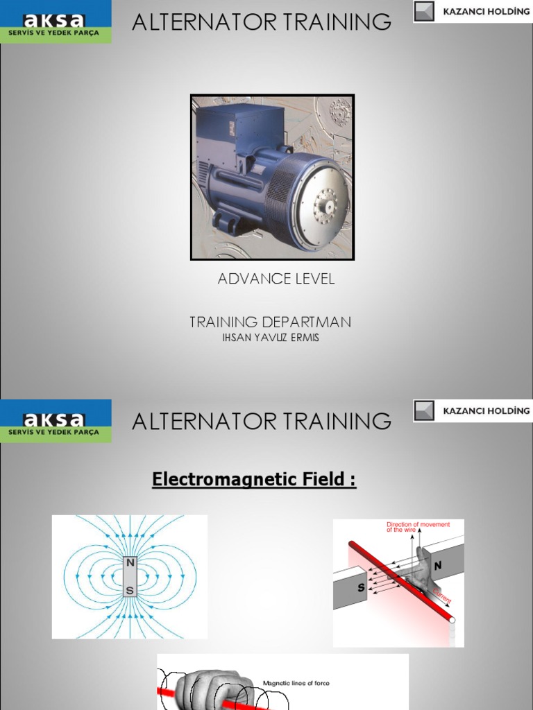 3 - Alternator Training PDF | PDF | Rectifier | Electromagnetic Induction