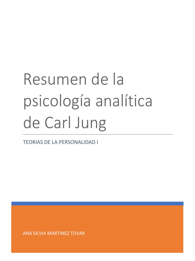 Resumen de la psicología analítica de Jung | PDF | Percepción | Carl Jung