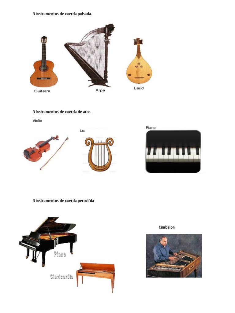 3 Instrumentos de Cuerda Pulsada | PDF