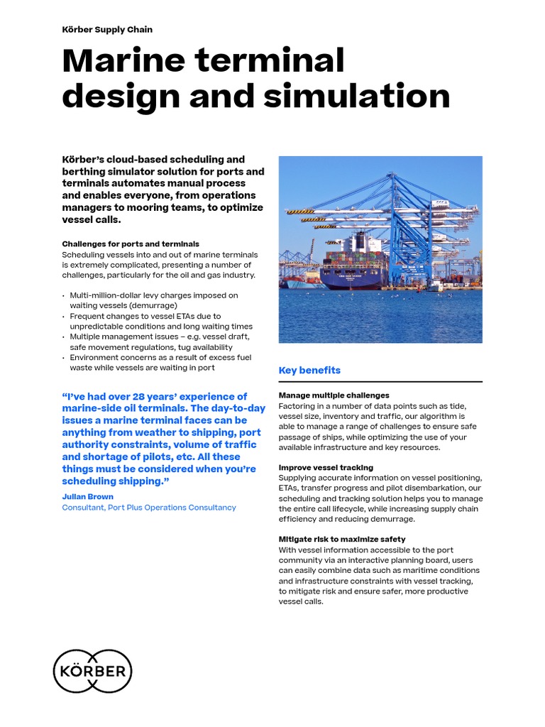 FS - Marine Terminal Design and Simulation - EN PDF | Download Free PDF | Simulation | Port