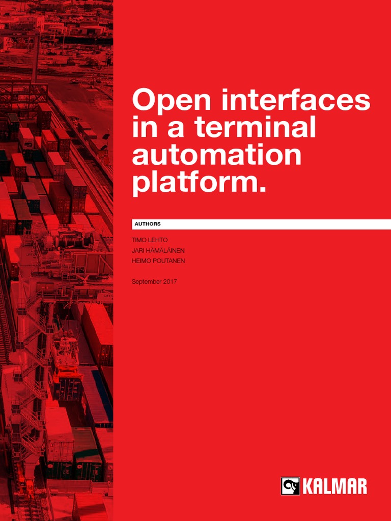 Whitepaper - Open Interfaces in A Terminal Automation Platform PDF | PDF | Automation | Cloud ...