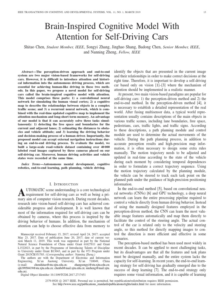 2019 - Chen Et Al. - Brain-Inspired Cognitive Model With Attention For ...