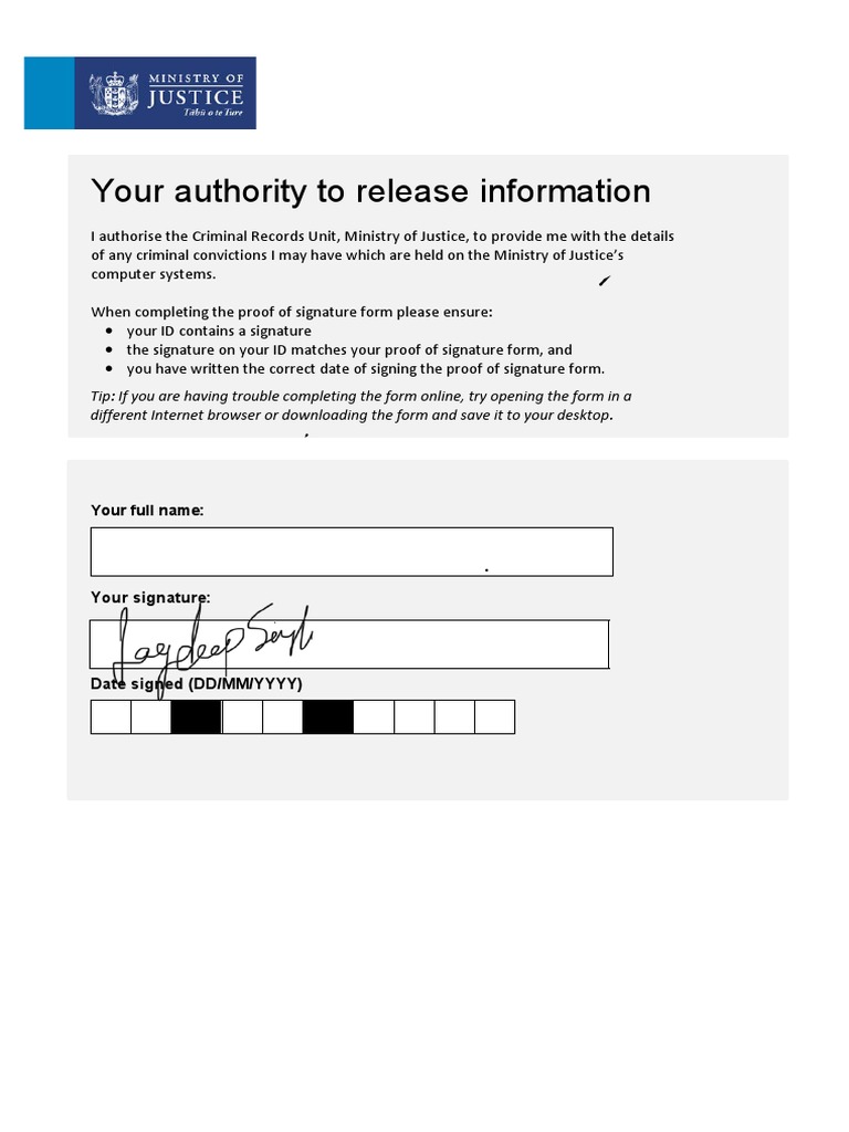 Authority To Release Information Form FINAL PDF | PDF