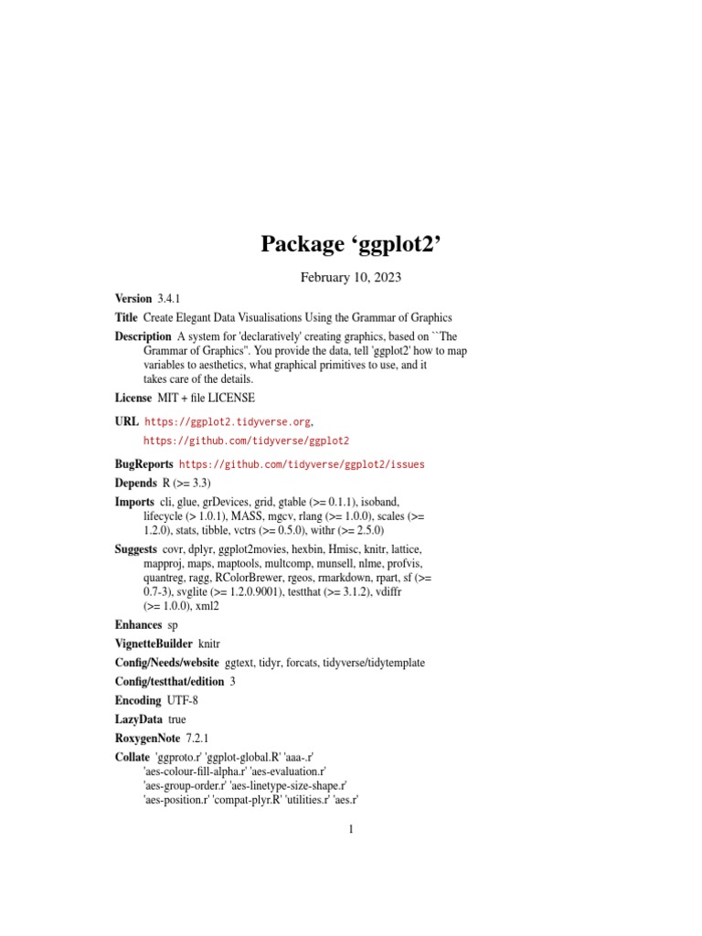 Ggplot2 PDF | PDF | Function (Mathematics) | Parameter (Computer Programming)