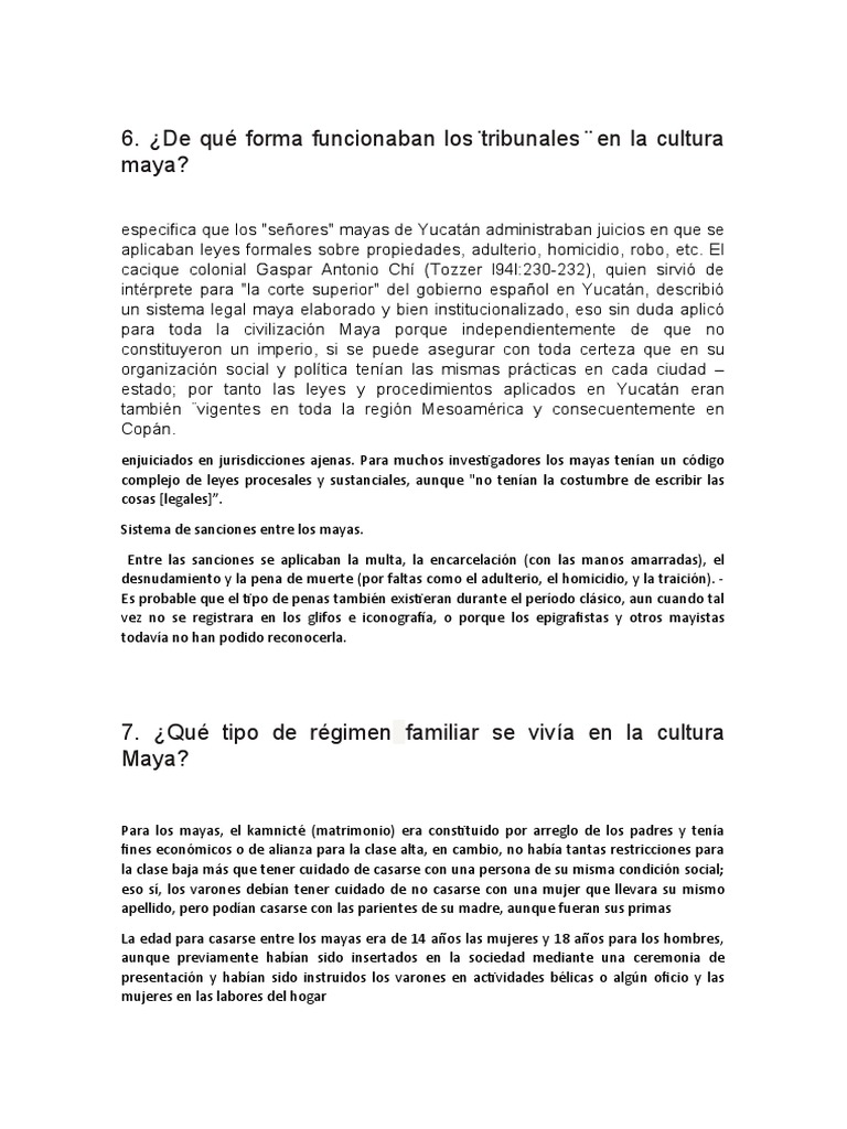 Civilizacion Maya | PDF | Homicidio | Matrimonio