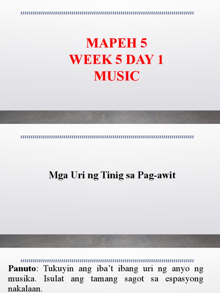 G5Q3-WEEK-5-MAPEH-PPT | PDF