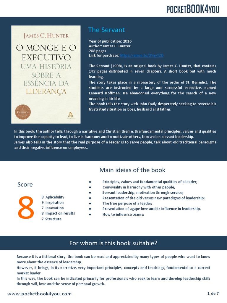 (ENG) O Monge e o Executivo - James C. Hunter | PDF | Leadership | Love