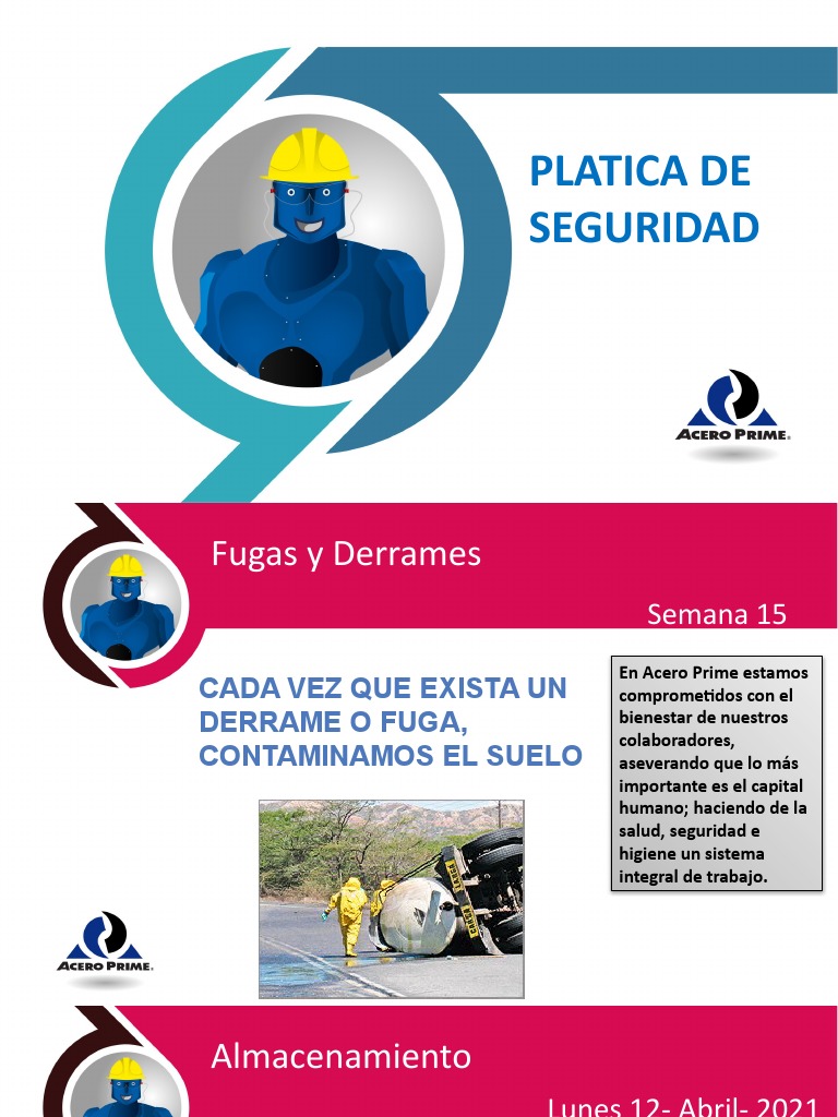 Platicas de Seguridad 2021 Semana 15 | PDF