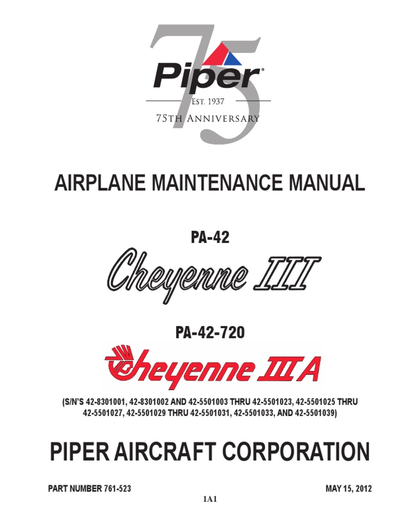 Amm Pa42 | Download Free PDF | Aileron | Landing Gear