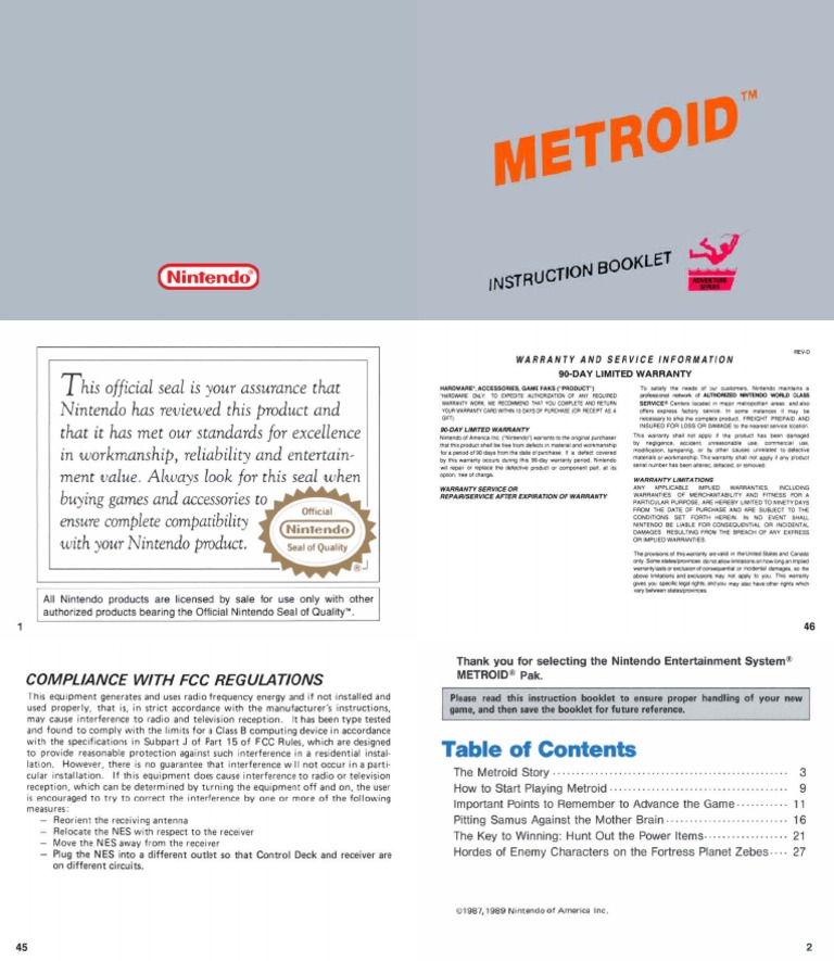 Metroid Nes | PDF