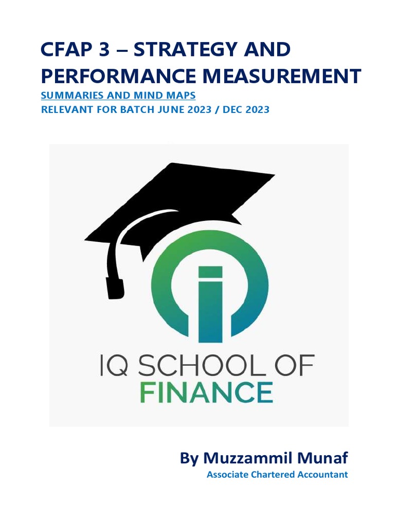 CFAP 3 SPM Complete Summary With Mind Maps - by Muzzammil Munaf (IQSF ...