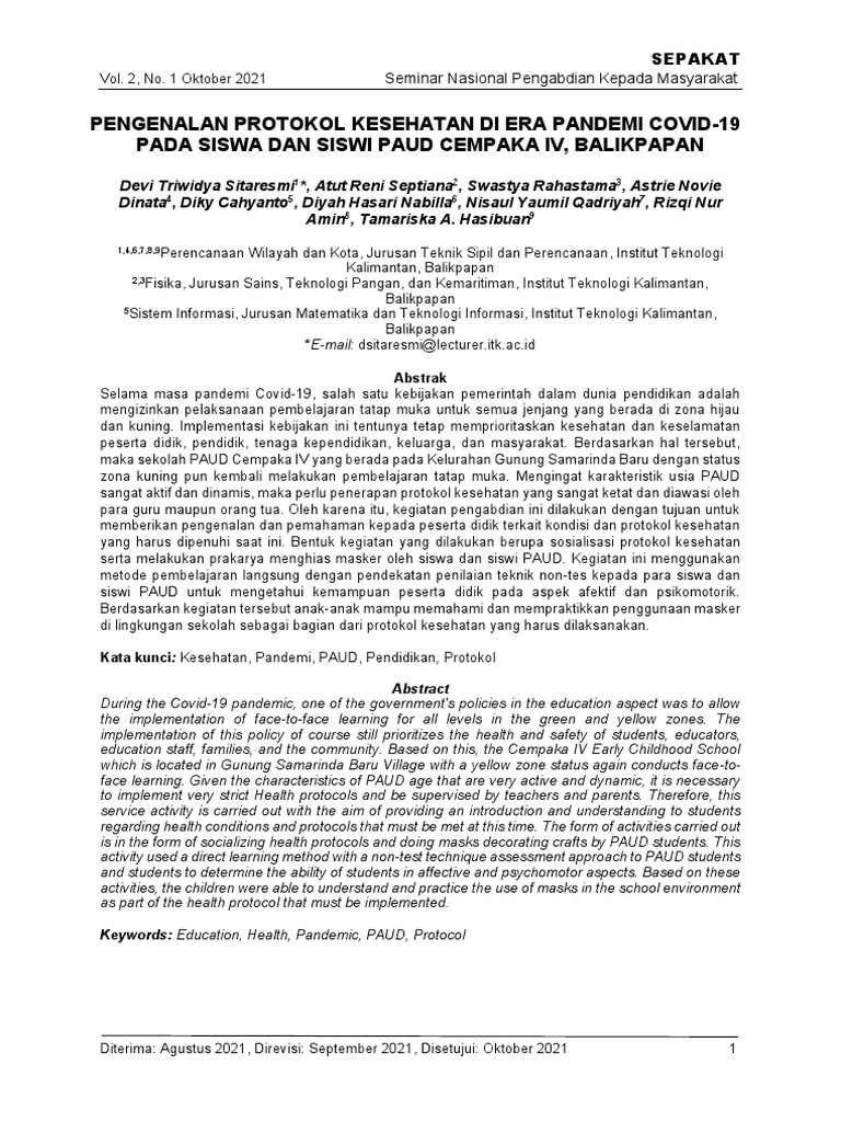 Pengenalan Protokol Kesehatan Di Era Pandemi Covid 19 Pdf Pdf