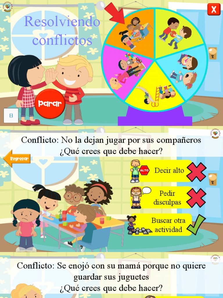 RULETA RESOLUCIÓN DE CONFLICTOS.ppsx | PDF