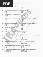 CSCA Mathematics Sample Questions | PDF | Mathematics | Mathematical ...