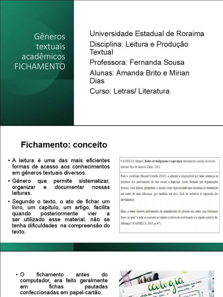 Fichamento - Letras | PDF | Citação | Abstract (resumo) Fichamento - Letras | PDF | Citação | Abstract (resumo)