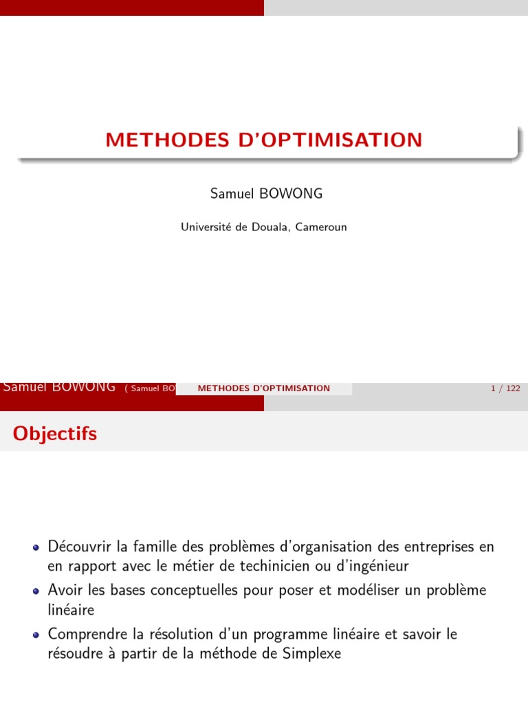 Méthodes Optiminisation | PDF | Optimisation mathématique ...