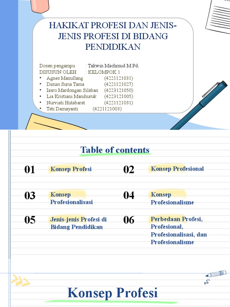 Kel 1 - PPT - Profesi Kependidikan | PDF