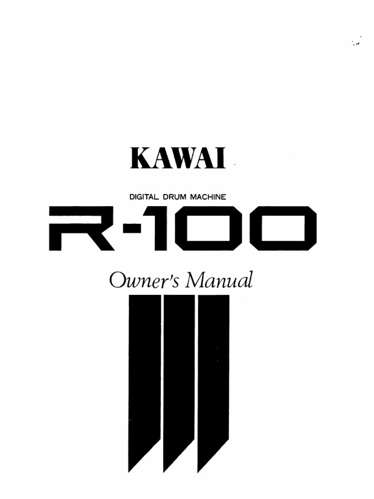 Kawai r100 Owner Manual PDF | PDF