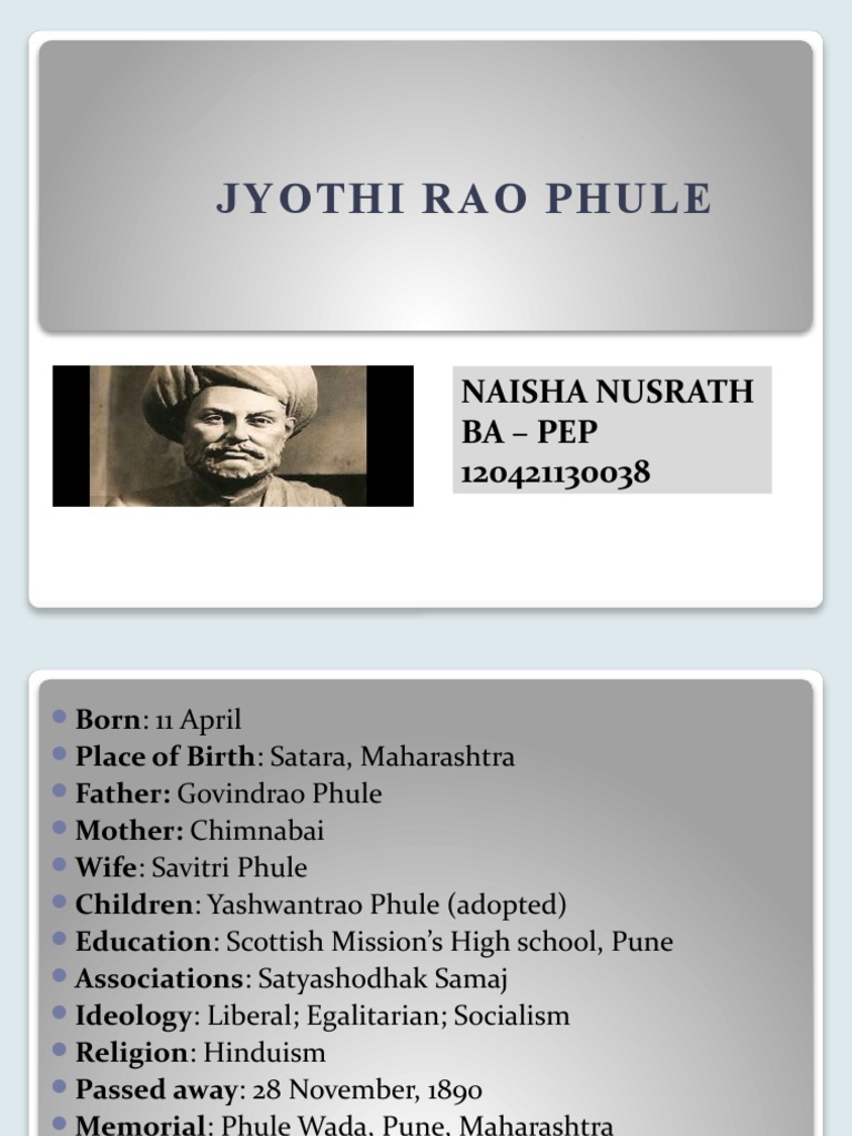Jyothirao phule-PEP-naisha-038 | PDF