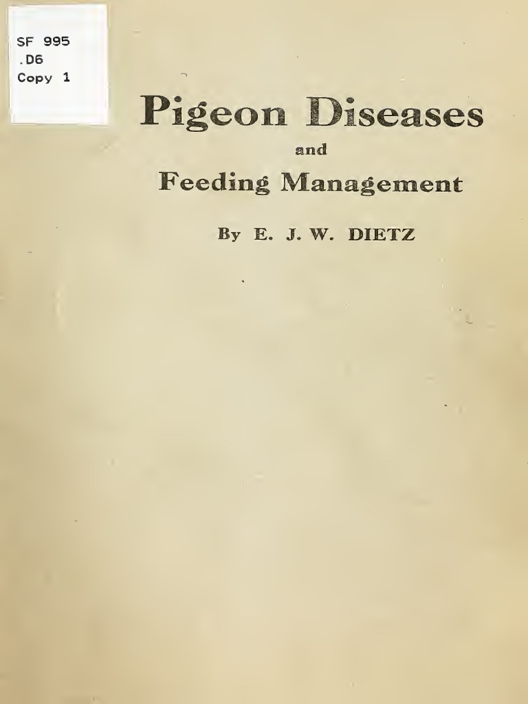 Pigeon Diseases - With A Chapter On Feeding (IA Pigeondiseaseswi00diet ...