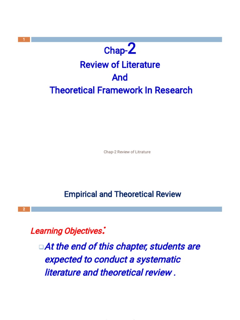 Chap-2 Litrature Review PDF | Download Free PDF | Theory | Concept Chap-2 Litrature Review PDF | Download Free PDF | Theory | Concept