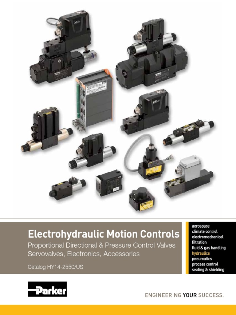 Parker Electrohydraulic Motion Controls - HY14-2550 PDF | PDF | Valve ...