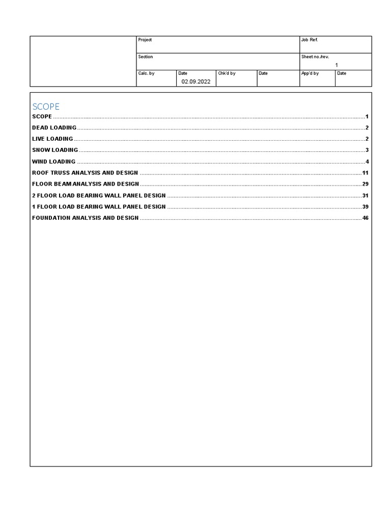 Structural Calcs | PDF | Stress (Mechanics) | Bending