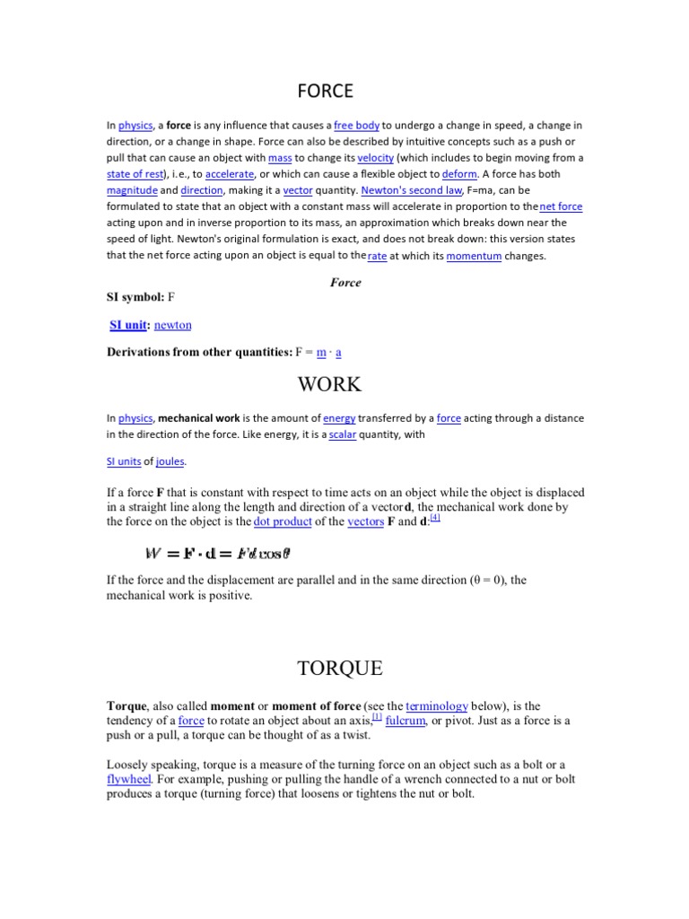 Understanding Units-Torque & Power | PDF