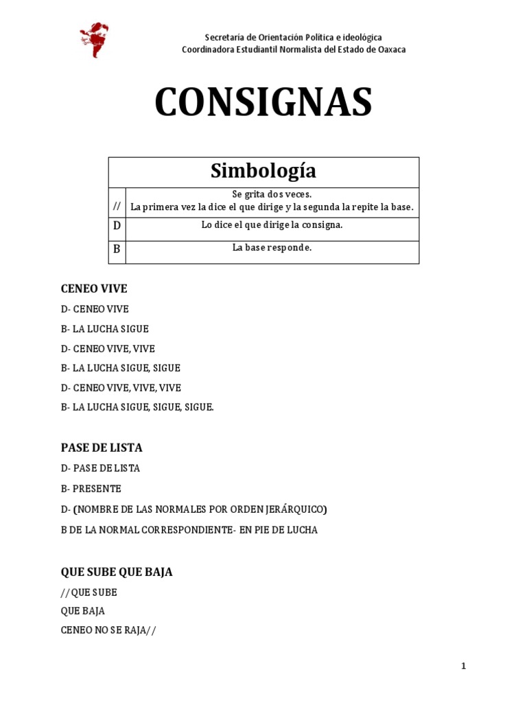 Consignas | PDF
