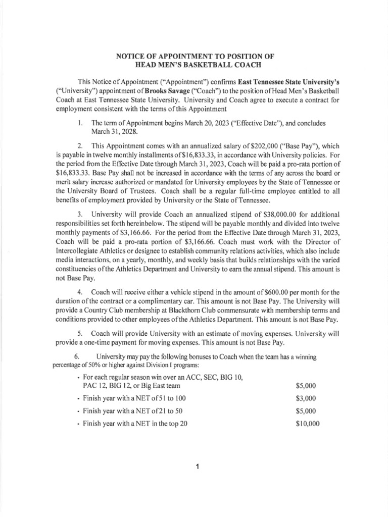 Notice of Appointment Brooks Savage | PDF
