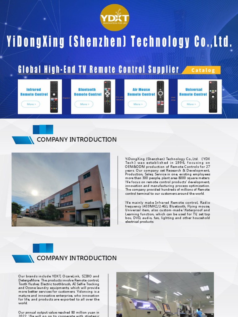 YDXT-Product Catalogue PDF | PDF | Remote Control