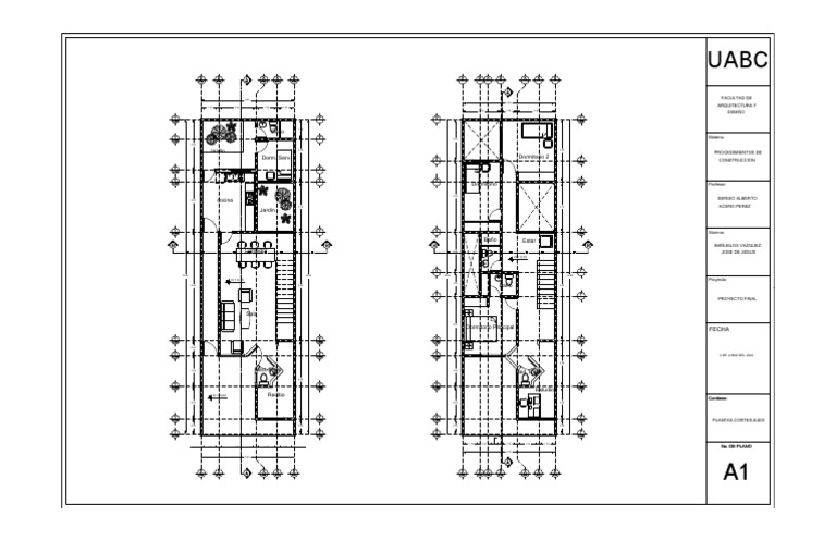 Plantas Cortes Ejes Cotas Procedimientos Final PDF | PDF