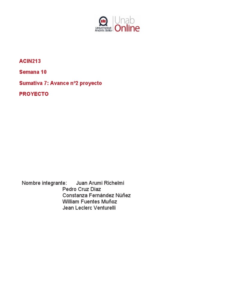 Acin213 s10 Entregable 5 | PDF