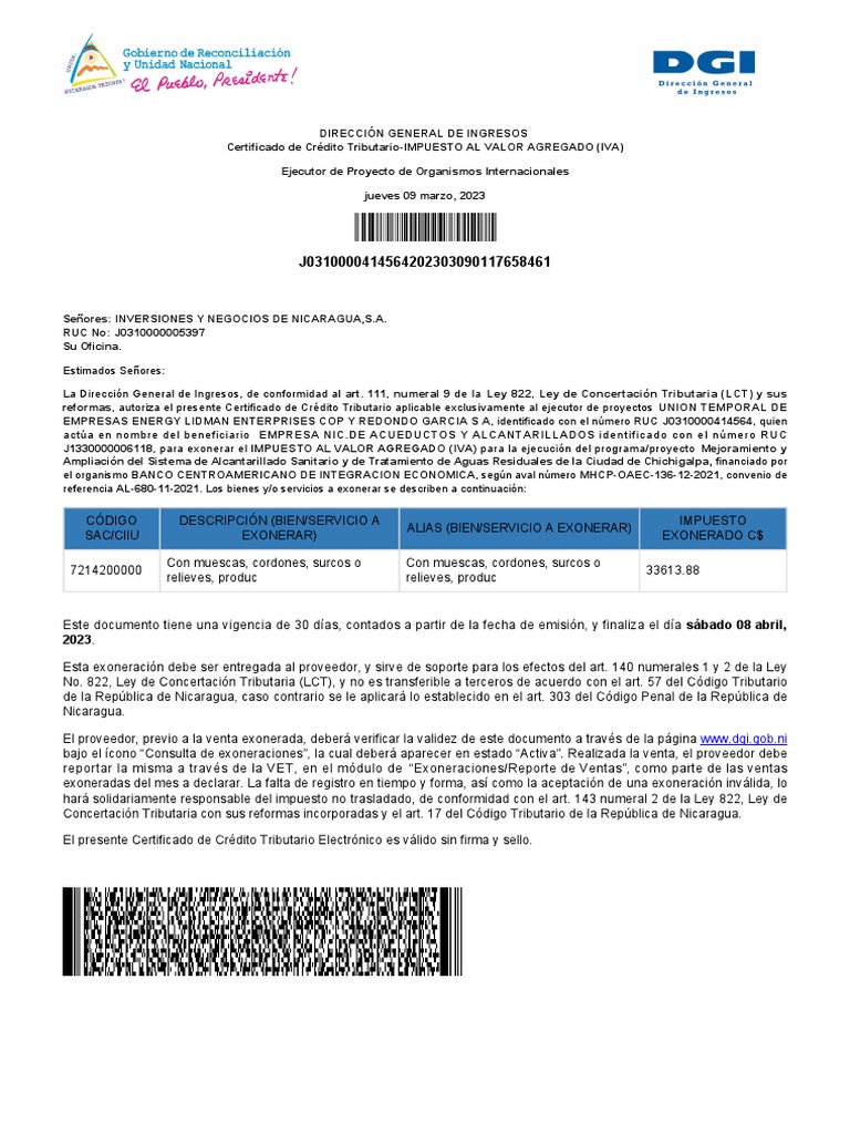 INDENICSA 9032023 | PDF