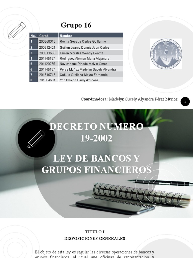G16 JFS Ley de Bancos y Grupos Financieros | PDF | Bancos | Multa (pena)