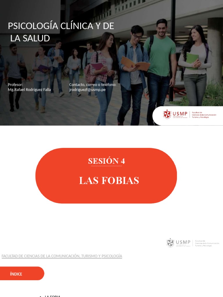 Sesión 4 Las Fobias | PDF | Fobia | Desorden de ansiedad social
