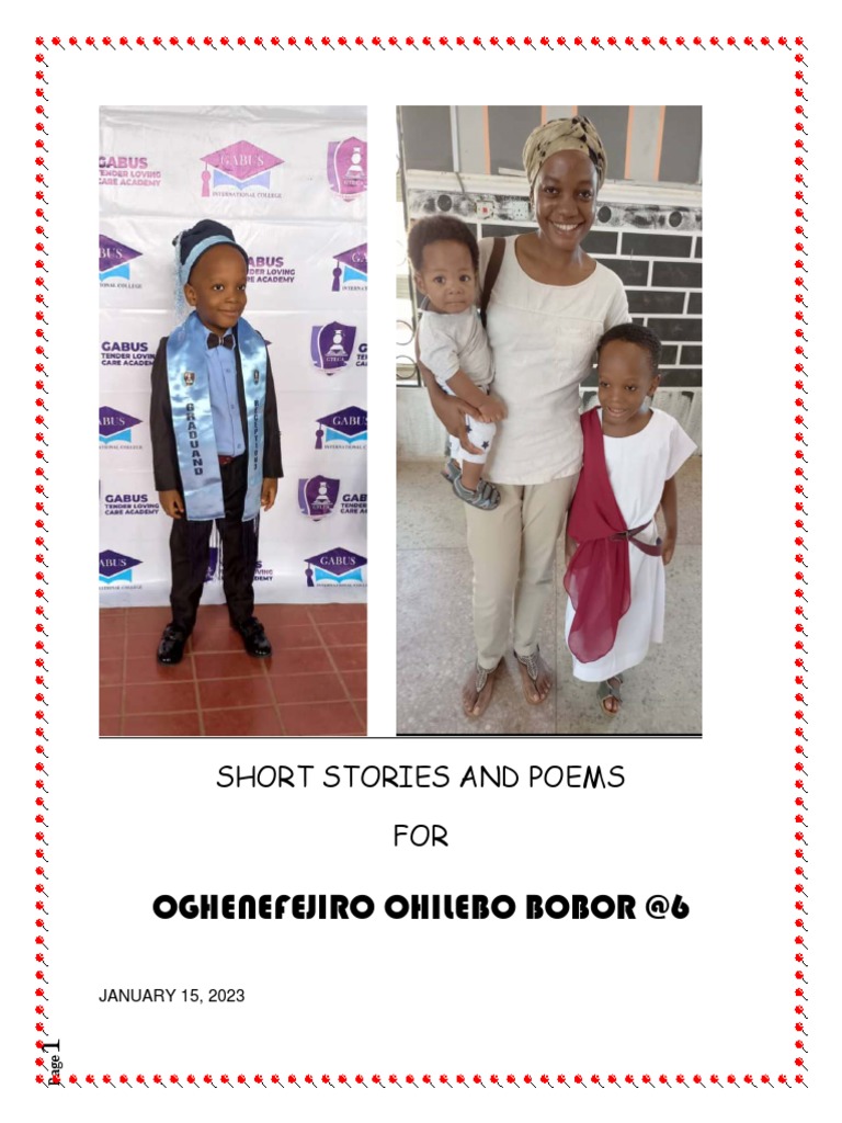 Short Stories and Poems For Fejiro Bobor @6 | PDF | Love | Prayer