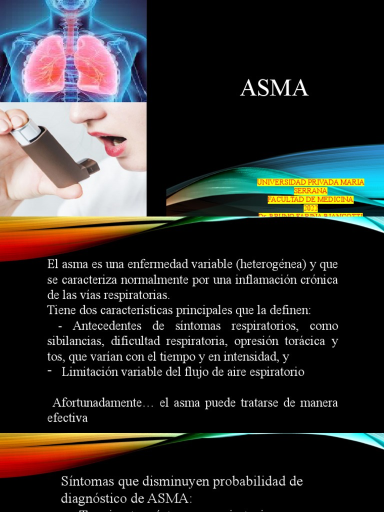 Manejo del Asma Aguda y Tratamiento | PDF | Asma | Enfermedad pulmonar ...