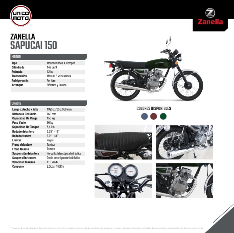 NEW ZANELLA Sapucai150 | PDF