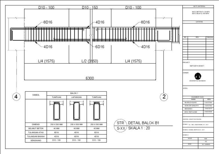 Detail Balok PDF | PDF