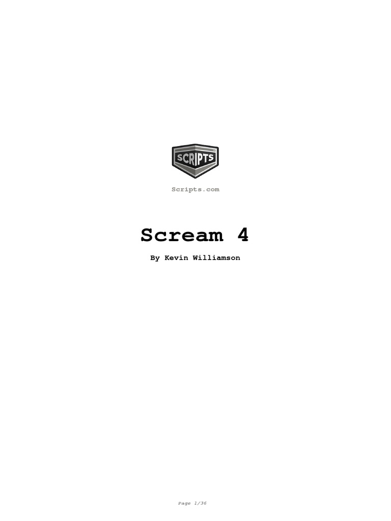 Scream 4 2011 PDF | PDF