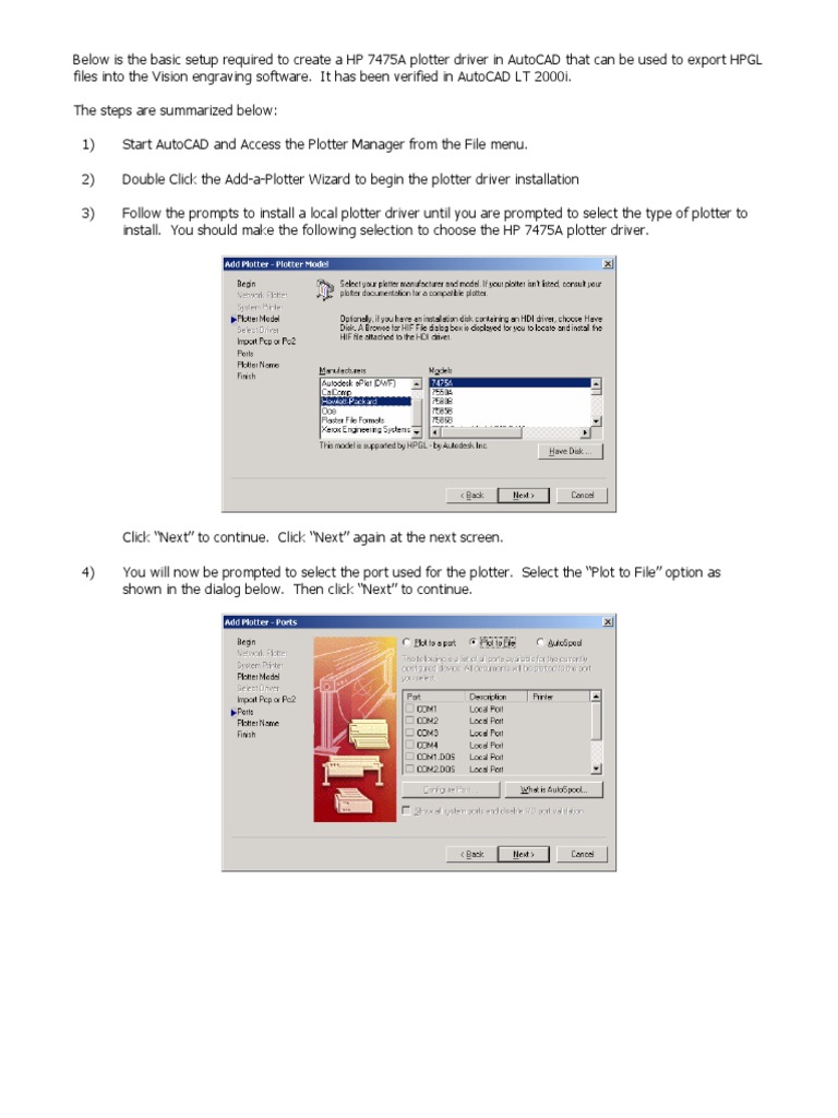 AutoCAD_Vision_setup_instructions | PDF