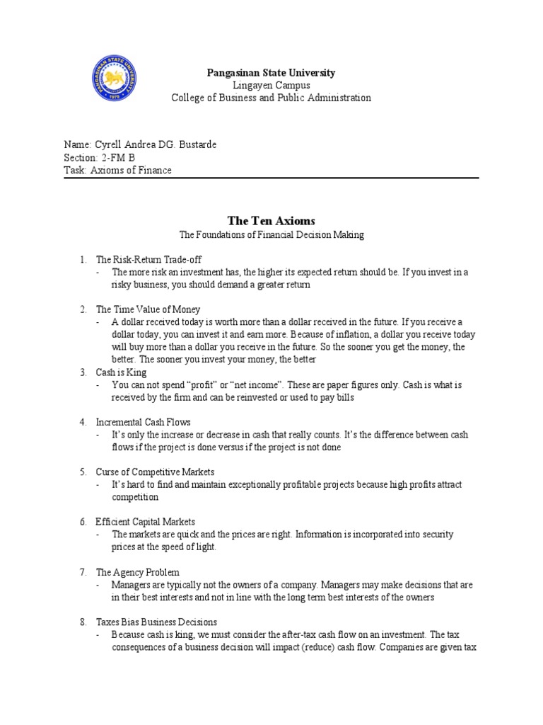 Axioms | PDF