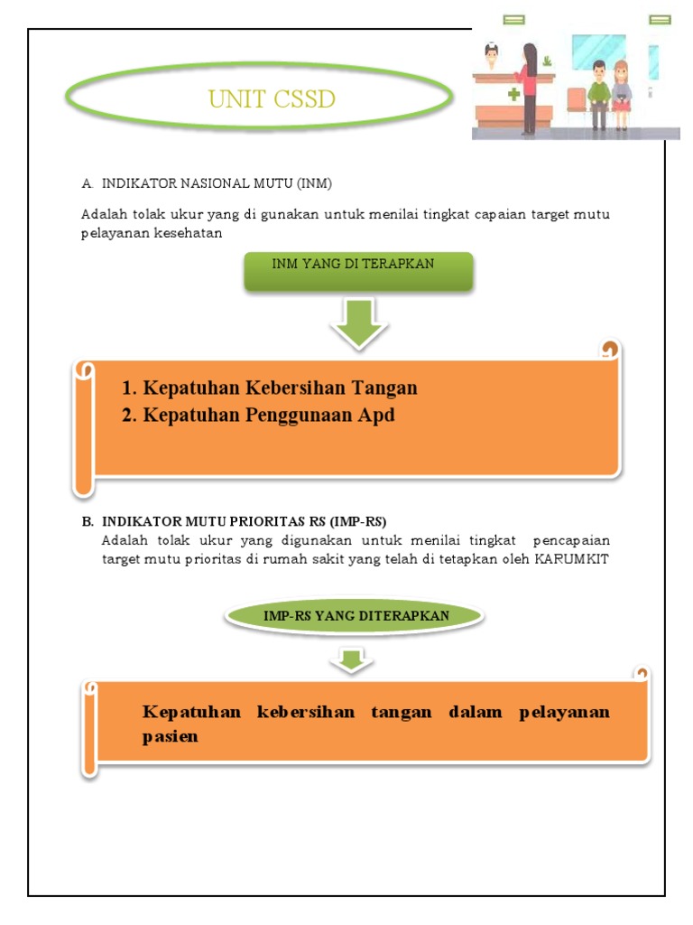Indikator Mutu Unit CSSD Rumah Sakit | PDF