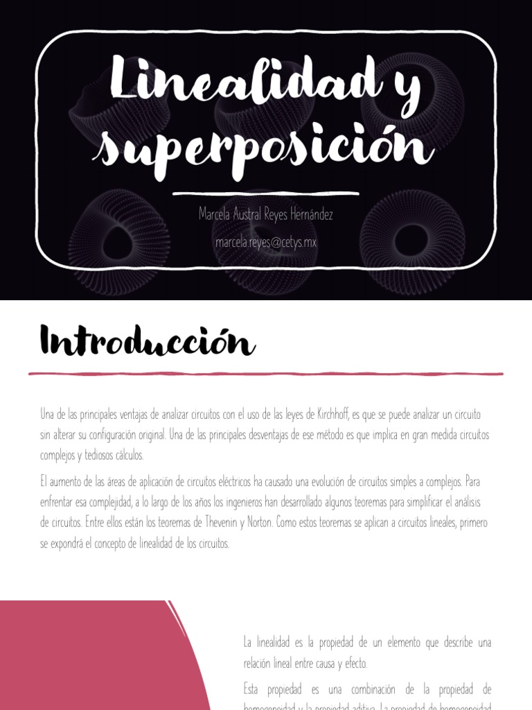 Linealidad y Superposición en Circuitos | PDF | Linealidad | Red eléctrica