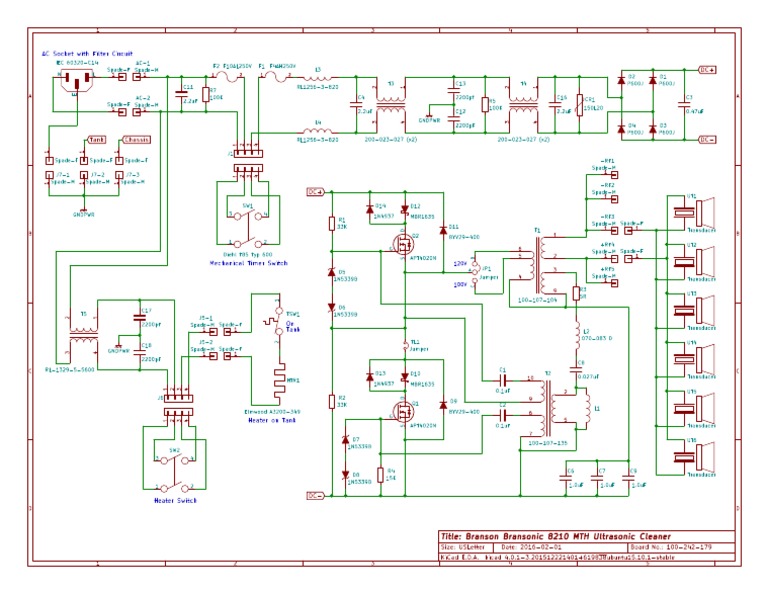 Branson - 8210 Schematic | PDF