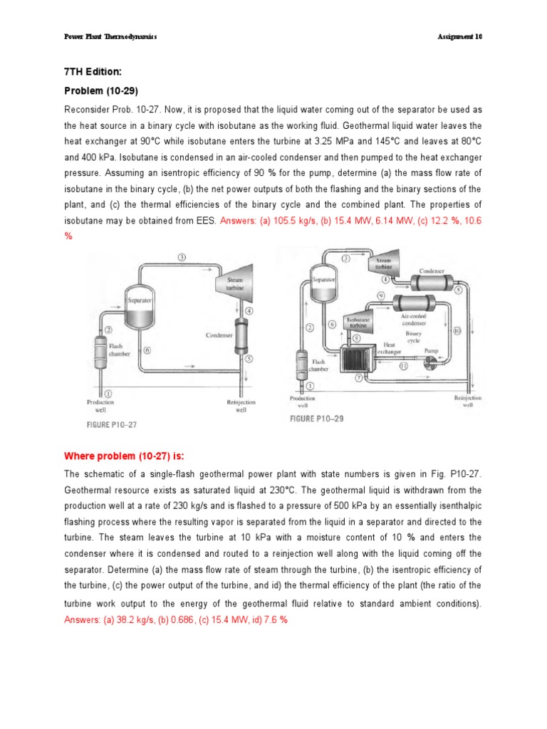 Thermo Assignment #10 | PDF | Steam | Metrology