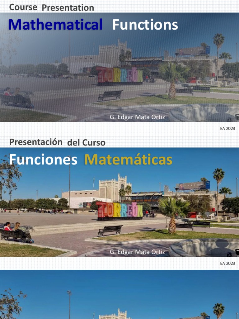 Course Presentation Math Func EA2023 Ok | PDF | Moodle | Comunicación