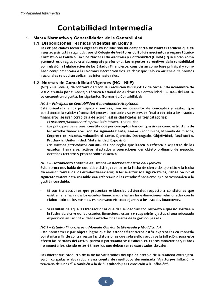 Nic - Niif - Resumen | PDF | normas internacionales de INFORMACION ...